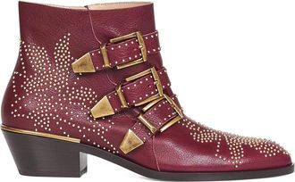 Chlo&eacute; Femme, Chaussures, Rouge, Taille: 37 EU Susanna Ankle Boot