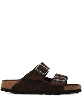 Birkenstock Arizona suede buckle sandals - Marron