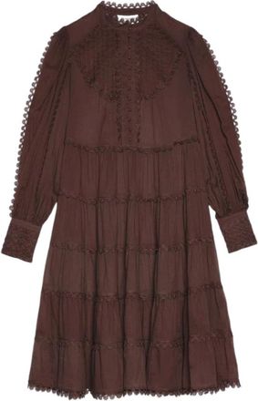 Ermanno Scervino Femme, Robes, Brun, Taille: 40 FR vestiti e tute poliestere