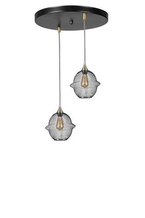 Opviq Elegant Black Chandelier, Metal Body, Adjustable Height 70 cm, Antique Coated Finish, E27 Socket Max 40W, Perfect for Modern Home D&eacute;cor