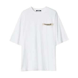 Jacquemus Das Plage T-Shirt - - Tops - Herren - Wei&szlig; - XL