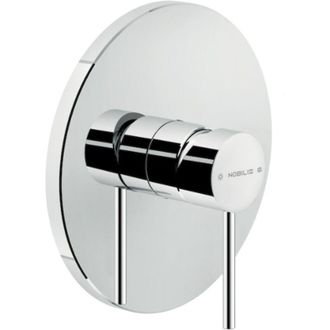 Nobili 1-Weg-Unterputz-Brausebatterie. Nobili VELIS VE125108CR Serie Verchromt - Messing