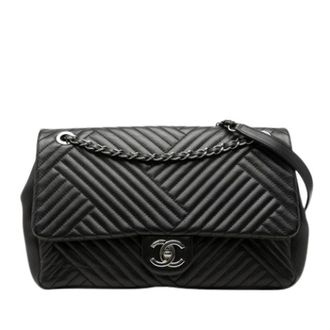 Chanel Pre-owned Classic Flap Schultertasche - - Pre-owned - Damen - Schwarzk - ONE SIZE