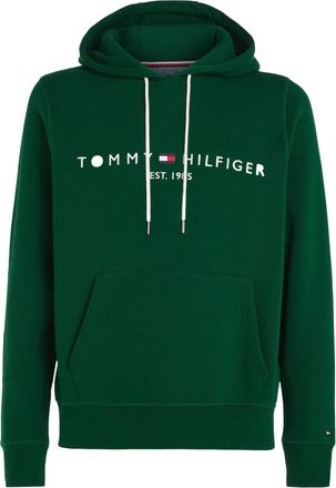 Tommy Hilfiger Dieses Herren-Sweatshirt von Tommy Hilfiger ist aus einer Bio-Baumwollmischung gefertigt und mit einem Logo-Print versehen. Das Modell hat eine Kapuze