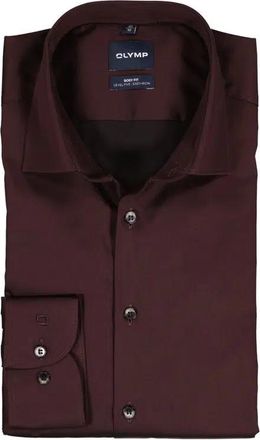 Olymp Herren Hemd rot Baumwoll-Stretch