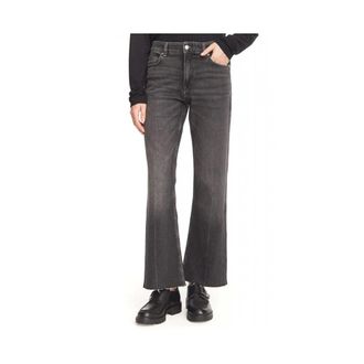 HUGO BOSS Jean Coupe Courte &Eacute;vas&eacute;e - Femme - Jeans - Gris - Taille: W27