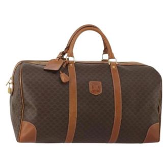 Celine Sac Boston Vintage Pre-owned - Femme - Pre-owned - Brun - Taille: ONE Size