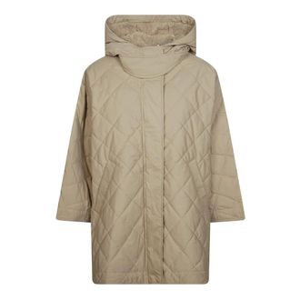 Moncler Diamantgestepptes Cape mit Kapuze - - Jackets - Damen - Beige - ONE SIZE