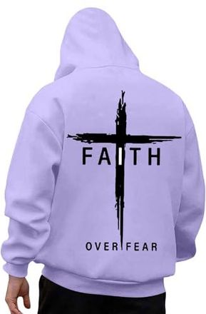 Generic Sweat a Capuche Homme Sweatshirt Hooded Sweatshirt &agrave; Capuche Homme Longue Manche Pullover D&eacute;contract&eacute; avec Design Imprim&eacute; pour Le Port Quotidien et Ac