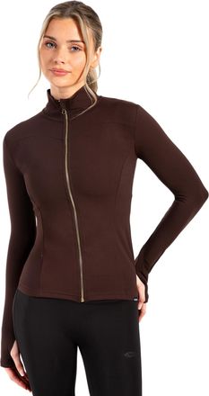 Smilodox Sportjacke Damen Kenna, Laufjacke mit Stehkragen, Sport Oberteil mit tailliertem Schnitt & Daumenl&ouml;chern, K&ouml;rperbetonte Sportjacke, Fitness Oberteil i
