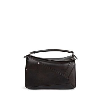 Loewe Panta Large Puzzle Bag in Shiny Calfskin
