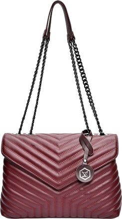 Luisa Vannini Violette Lederhandtasche
