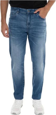 HUGO BOSS Homme, Jeans, Bleu, Taille: W40 Jean en denim à 5 poches avec jambe droite