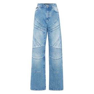 Philipp Plein Femme, Jeans, Bleu, Taille: W27 Wide Jeans