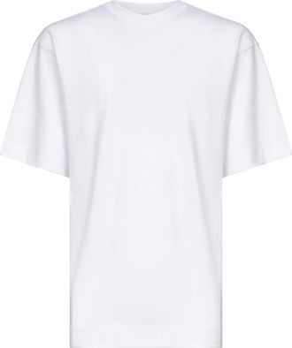 Dries Van Noten Homme, Tops, Blanc, Taille: M T-shirt Oversized