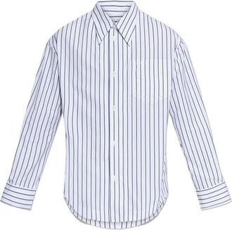 Ami Homme, Chemises, Blanc, Taille: L Chemise &agrave; rayures