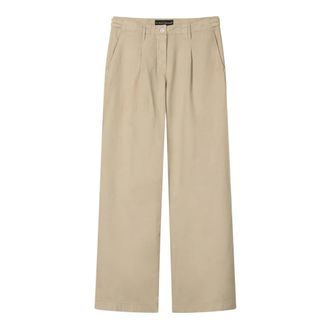 Luisa Cerano Femme, Pantalons, Beige, Taille: 38 FR Chino Jambes Larges Aspect Jean