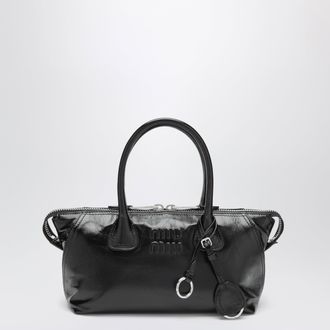 Miu Miu Black glossy leather top-handle bag