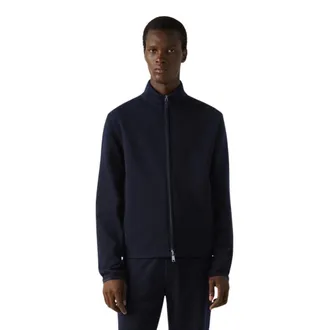 Ermenegildo Zegna Homme, Sweatshirts et sweats &agrave; capuche, Bleu, Taille: XL SweaT-shirt z zippeur int&eacute;gral