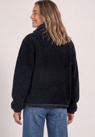Street One Fellimitatjacke mit Stehkragen