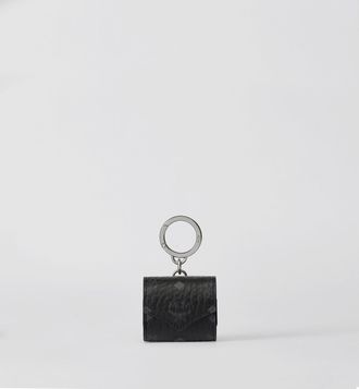MCM AirPods-Etui in Visetos BLACK VISETOS
