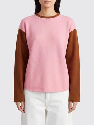 Guest In Residence 100% Kaschmir-Pullover mit Rundhalsausschnitt, abstraktem Muster und &uuml;berschnittenen Schultern