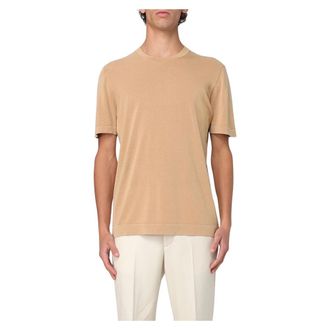 Drumohr Frosted T-Shirt - - Tops - Herren - Braun - L