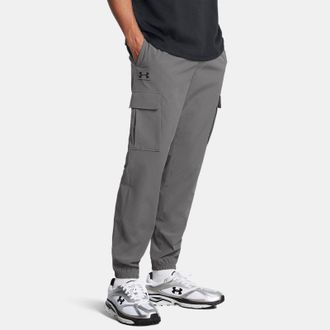 Under Armour Vibe Woven Cargohose für Herren Castlerock / Schwarz XL