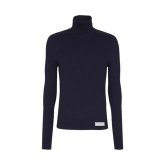 Balmain PB Turtleneck - - Knitwear - Herren - Blau - XL