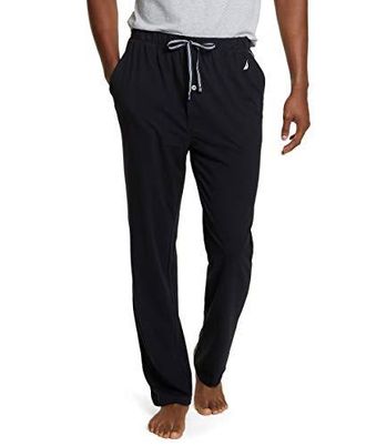 Nautica Soft Knit Sleep Lounge Pant Bas de Pijama, True Black, L Homme