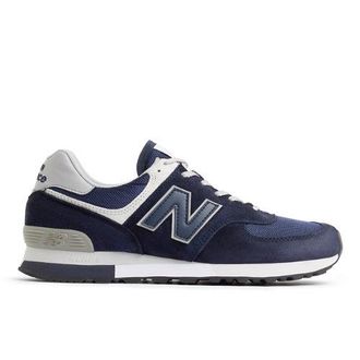 New Balance Unisexe MADE in UK 576 en Bleu/Gris/Blanc, Suède/Mesh, Taille 37.5 Large