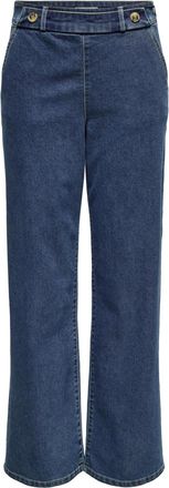 Jacqueline de Yong JdY Jeanshose Weites Bein Modischer Schnitt Hoher Komfort, Farben:Blau-3, Gr&ouml;&szlig;e:S / 32L, Beinl&auml;nge:L32