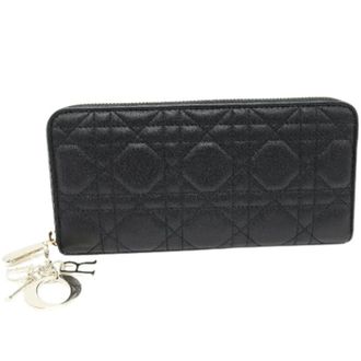 Dior Portefeuille Vintage Pre-owned - Femme - Pre-owned - Noir - Taille: ONE Size