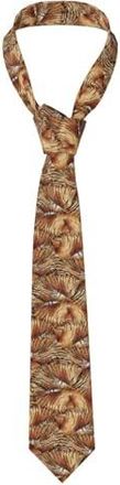 Generic Cravate DAffaires Peau Ray&eacute;e Aquarelle DUn Tigre Noir Et Brun Classique Tie Fine Cravate Pour Homme Pour Affaires Accessoires Mariage
