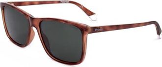 Polaroid Pld 4137/s 0UC/UC RED HAVANA Sunglasses Men Polycarbonate, Standard, 58
