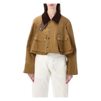 J.W.Anderson Cropped Barn Jacket - - Jackets - Damen - Braun - S
