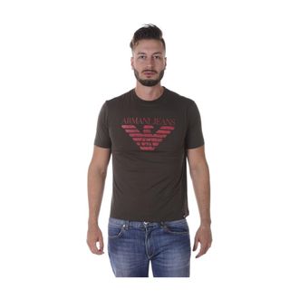 Armani Jeans T-Shirts - - Tops - Herren - Gr&uuml;n - L