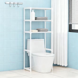 Generic WC-Regal for Badezimmer - Badezimmerregale und Aufbewahrungsm&ouml;glichkeiten, ideal for Badezimmer, Wohnr&auml;ume und kleine R&auml;ume(White)
