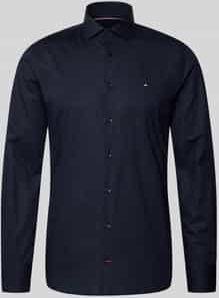 Tommy Hilfiger Tailored Slim Fit Businesshemd aus Baumwoll-Mix