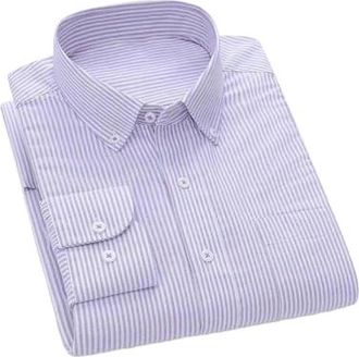 Generic Chemise Oxford &agrave; manches longues pour homme, coupe ajust&eacute;e, unie, poche unique, haut daffaires et de bureau, 2635-9, 3XL