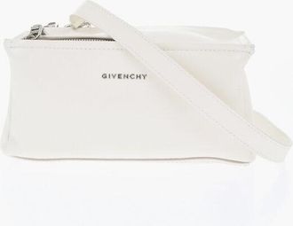 Givenchy Textured Leather PANDORA Shoulder Bag with Silver Effect Log Gr&ouml;&szlig;e Uni