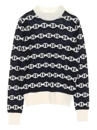 Herm&egrave;s pull Cha&icirc;ne dAncre en cachemire (ann&eacute;es 2020) - Noir