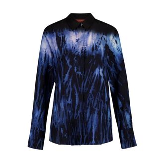 Altuzarra Abstraktes Seidenshirt Blau Schwarz - - Blouses & Shirts - Damen - Blau - S