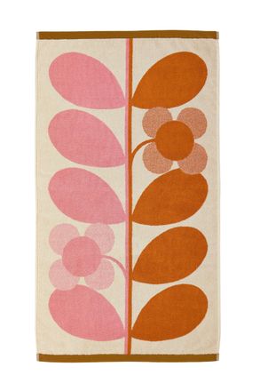 Orla Kiely Badetuch, Stiel, Bloom, Duo, Blush, 70 x 125 cm