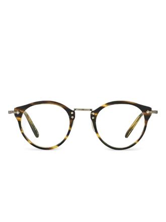 Oliver Peoples lunettes de vue à monture ronde - Marron