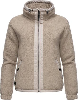 Ragwear Sweatjacke Nordicka Sportliche Kapuzenjacke mit Kunstleder-Elementen
