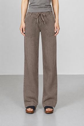Hempage Hempage Damen vegan Hose Airy Summer Staubbraun