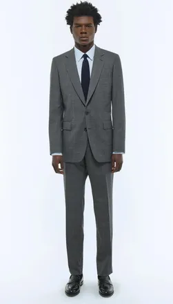 Fursac Costume ajusté à motif Prince de Galles - Taille 44 - Homme