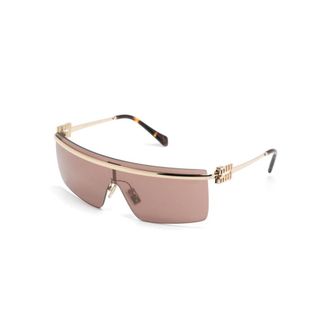 Miu Miu Gold Sonnenbrille mit Originaletui - - Accessories - Damen - Gelb - 42 MM
