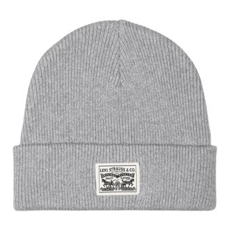 Levi's Backpatch Beanie - - Accessories - Herren - Grau - ONE SIZE